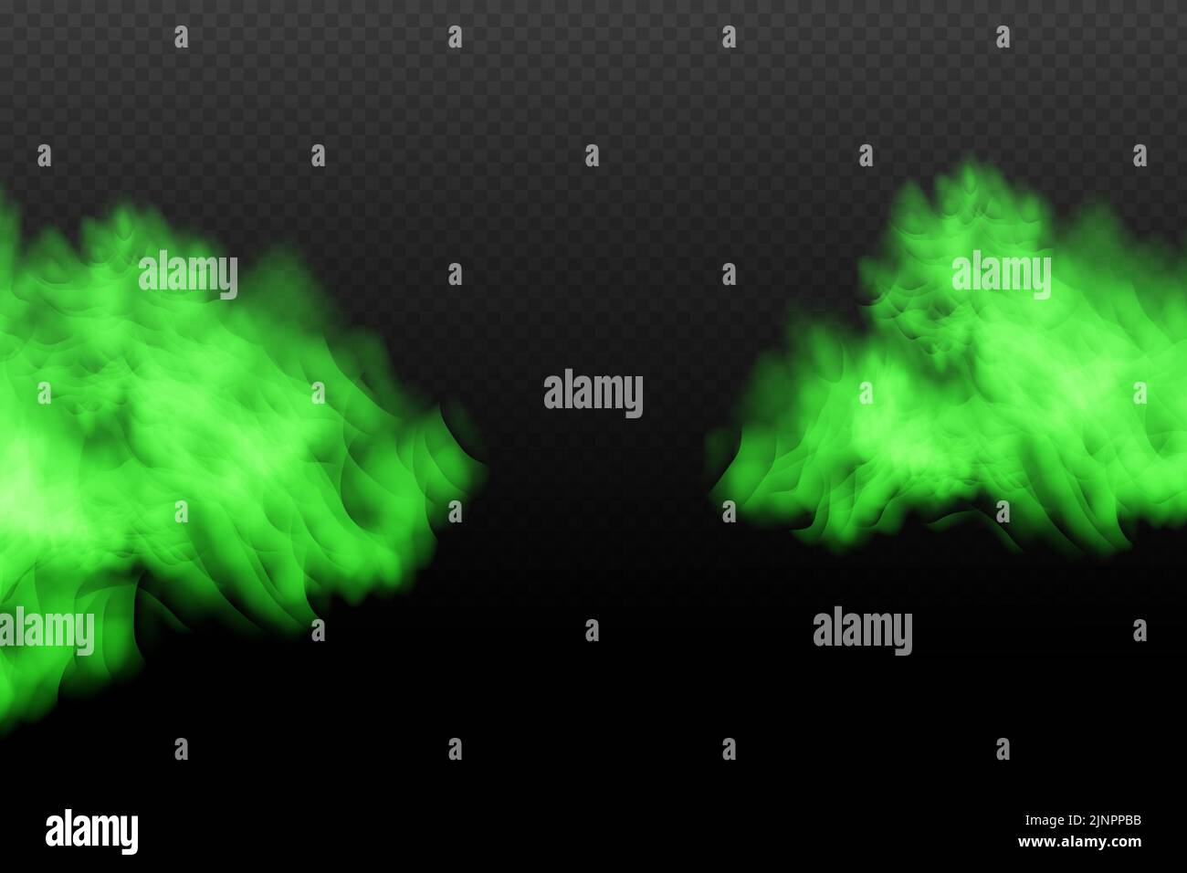 Realistic vector isolated on transparent background. Dust green ...