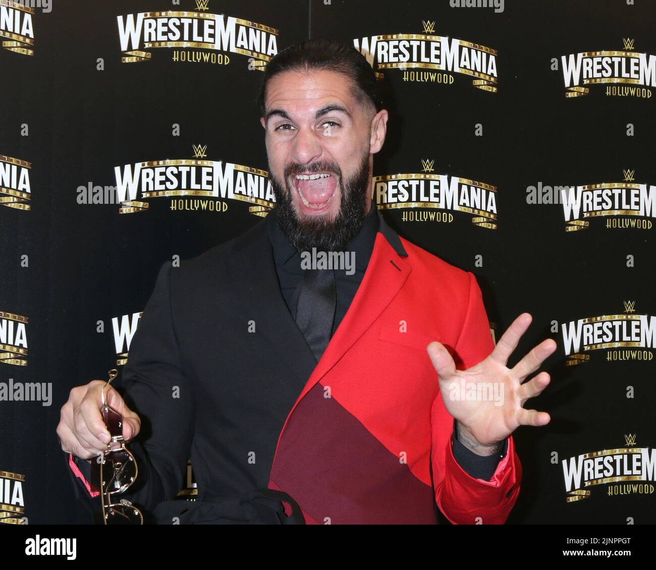 LOS ANGELES - AUG 11: Seth “Freakin” Rollins at the WrestleMania Launch ...