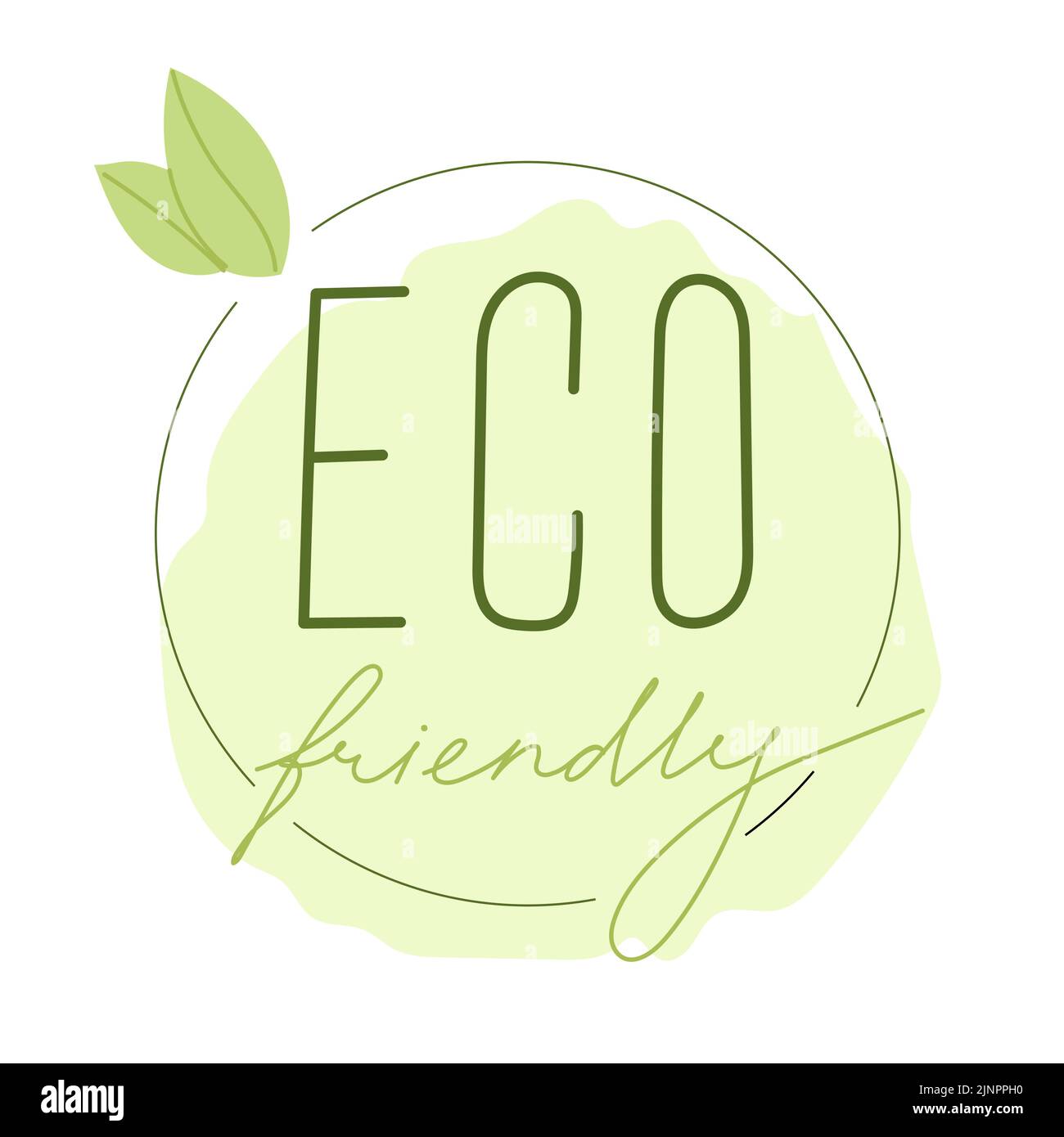 Eco friendly organic product sticker, element Stock Vector Image & Art ...