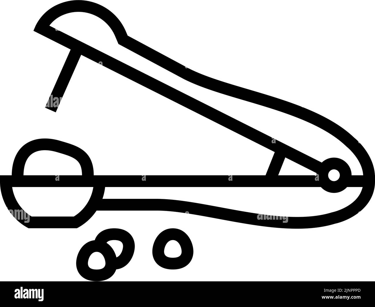 pitter cherry line icon vector illustration Stock Vector Image & Art ...