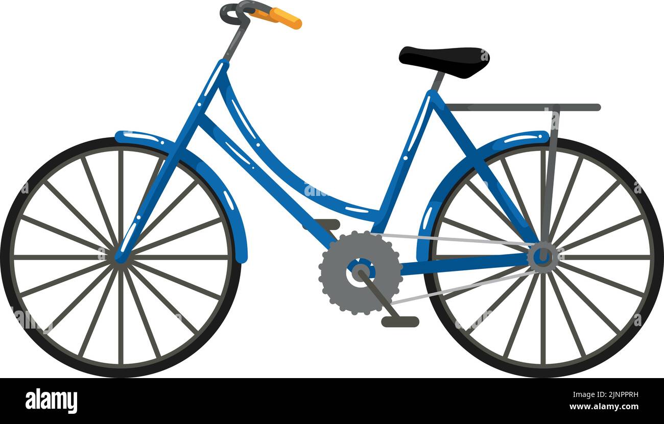 blue antique bicycle vehicle Stock Vector Image & Art - Alamy