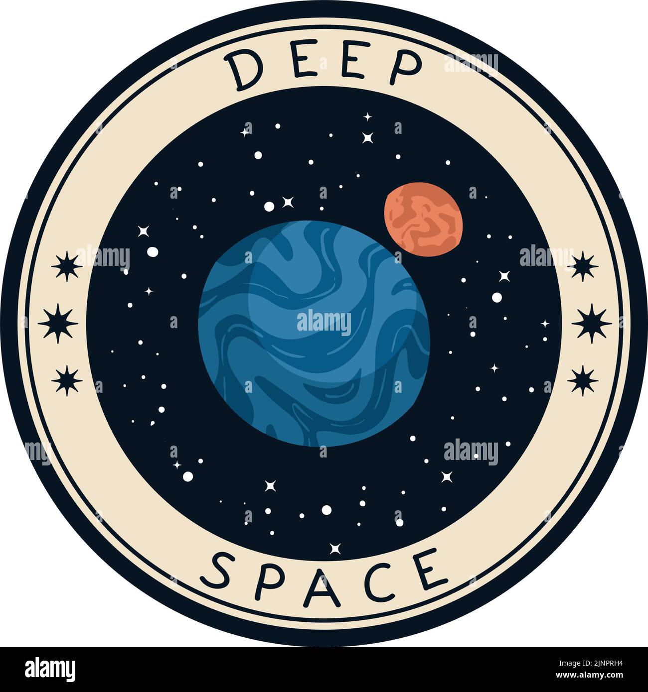 deep space outer sticker Stock Vector Image & Art - Alamy
