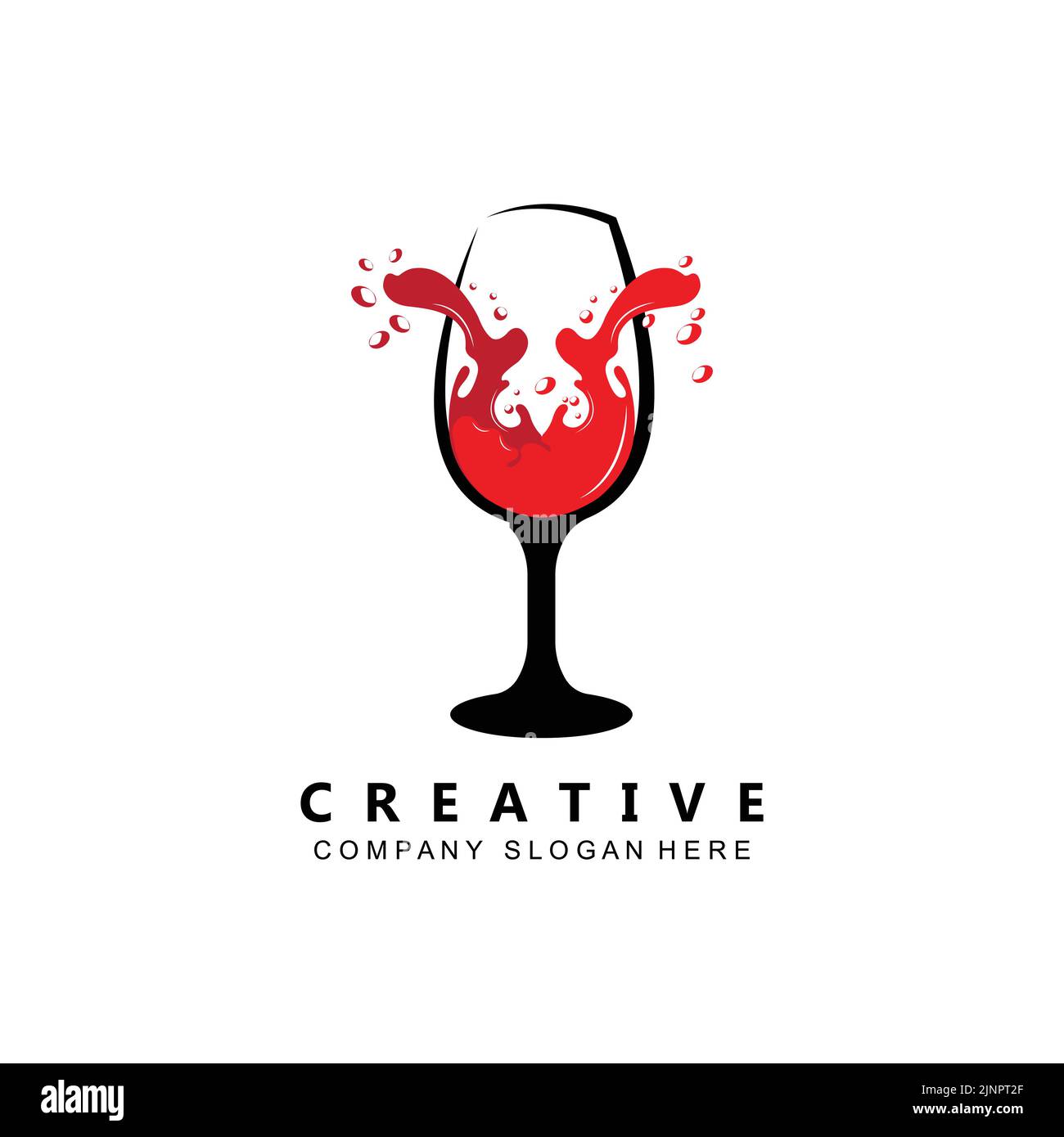 Wine Glass Logo Design