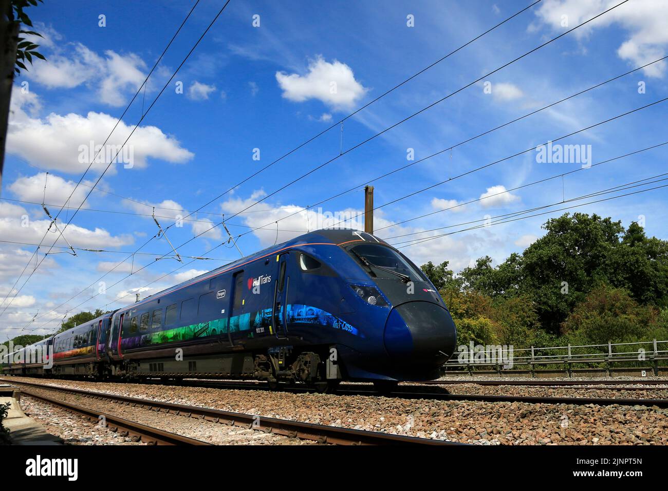 Hull Trains 802301 Paragon train, East Coast Main Line Railway ...