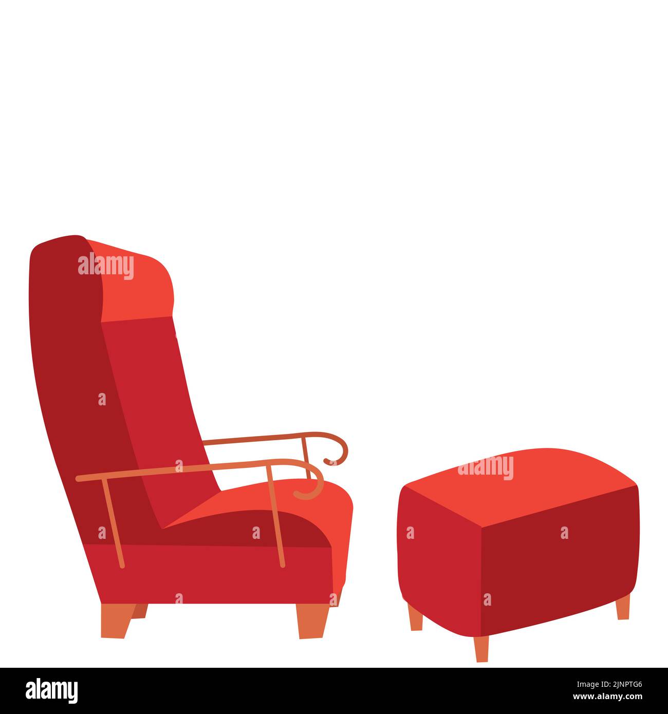 Upholstered red velvet Stock Vector Images - Alamy