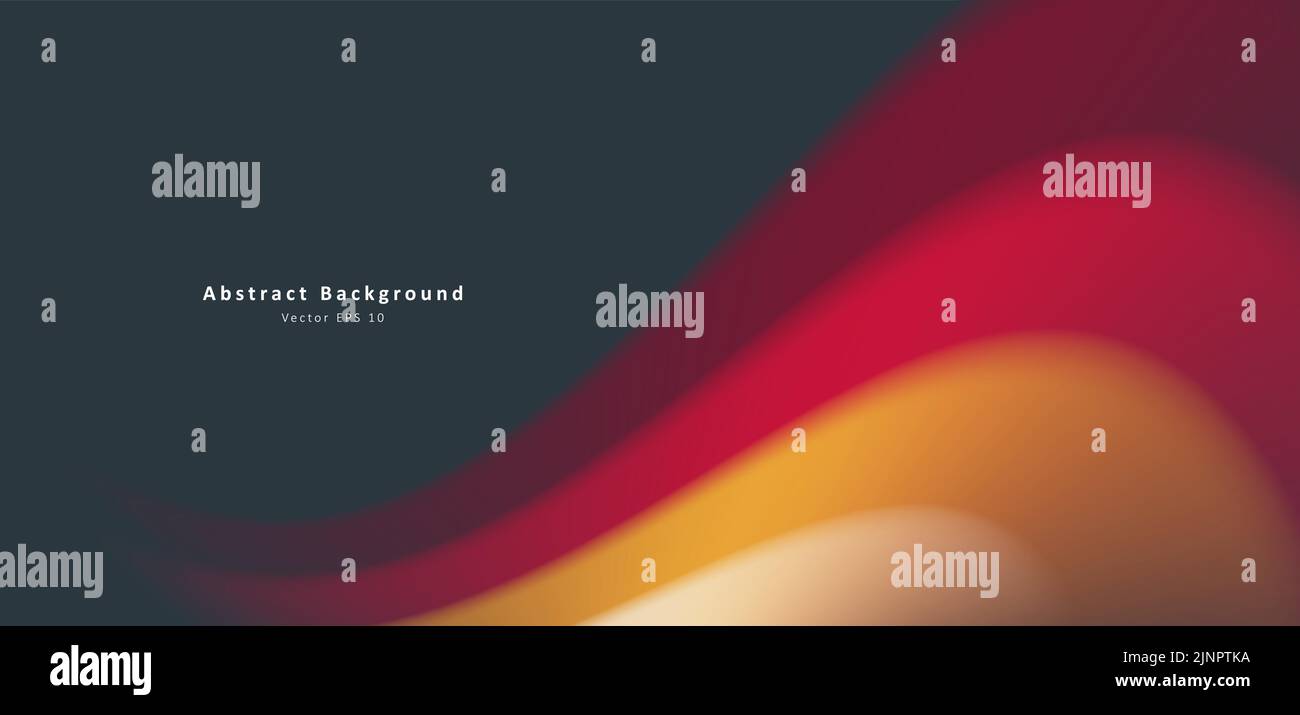 Abstract vector yellow wave template hi-res stock photography and ...