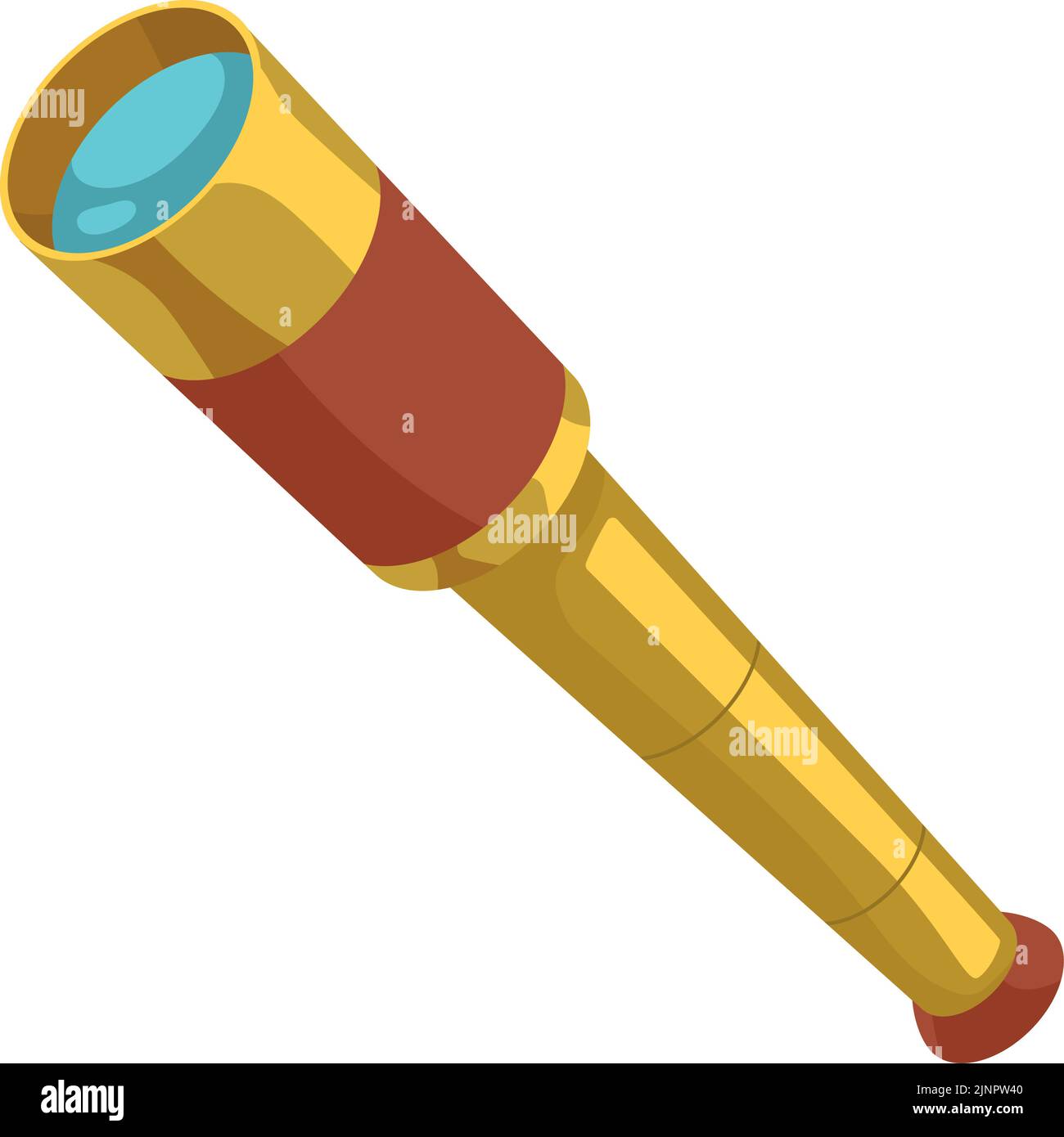 Spyglass monocular telescope lens Stock Vector Images - Alamy