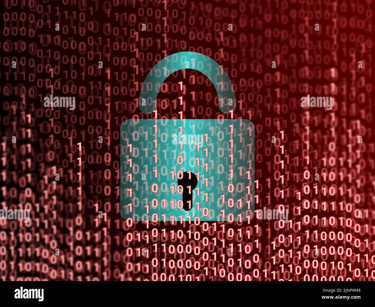 digital lock illustration image with hanging number. concept for ...