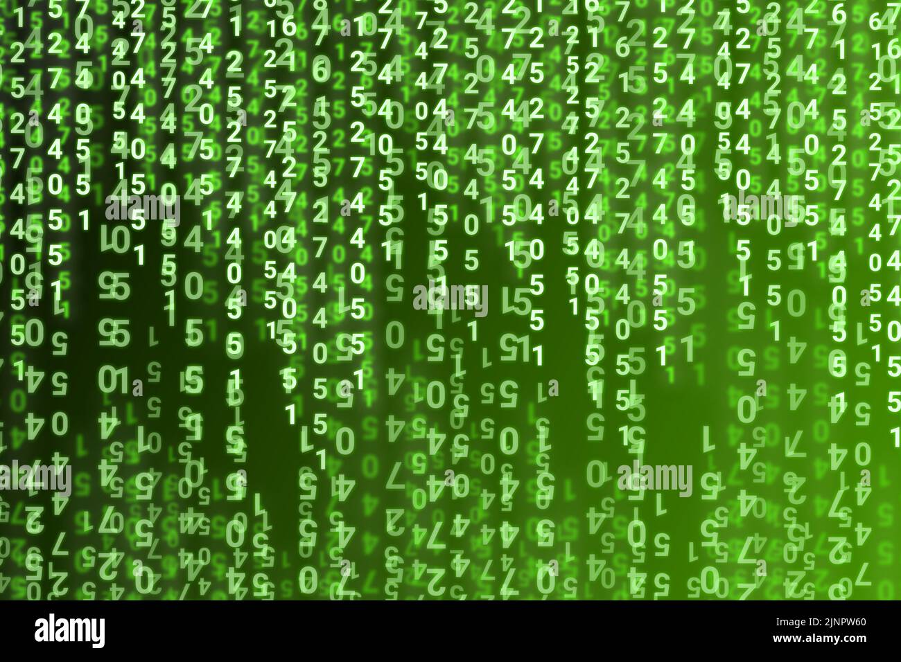 3d digital number background illustration with bright light. concept ...