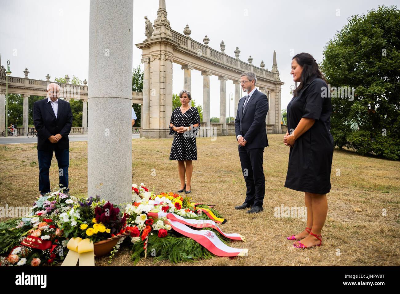 13 August 2022, Brandenburg, Potsdam: Claus Peter Ladner (l-r ...