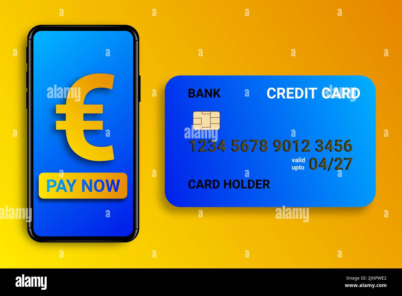 pay in euro with phone and credit card. online shopping, purchases ...