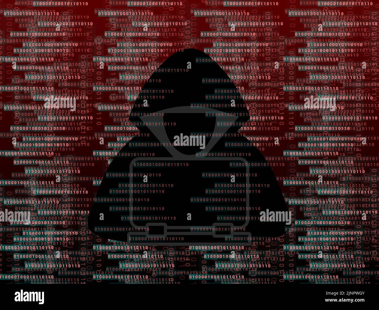 online fraud background with digital number and Hacker icon. concept ...