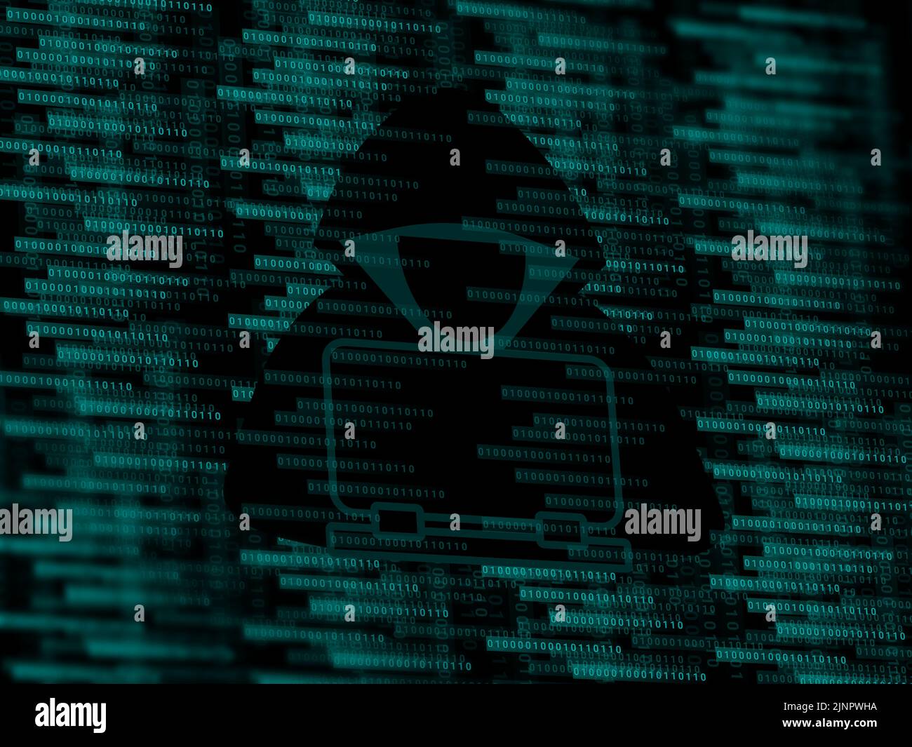 online fraud background with digital number and Hacker icon. concept ...