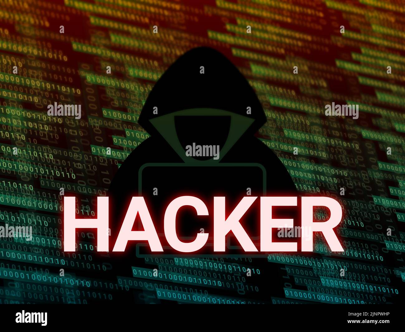 online fraud background with digital number and Hacker icon. concept ...