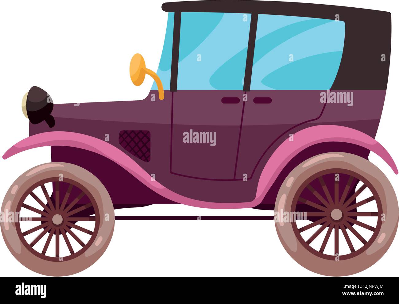 purple retro car vehicle Stock Vector Image & Art - Alamy