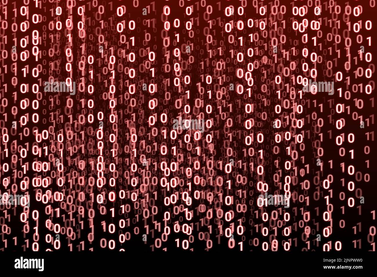 3d digital number background illustration with bright light. concept for digital, technology and ...