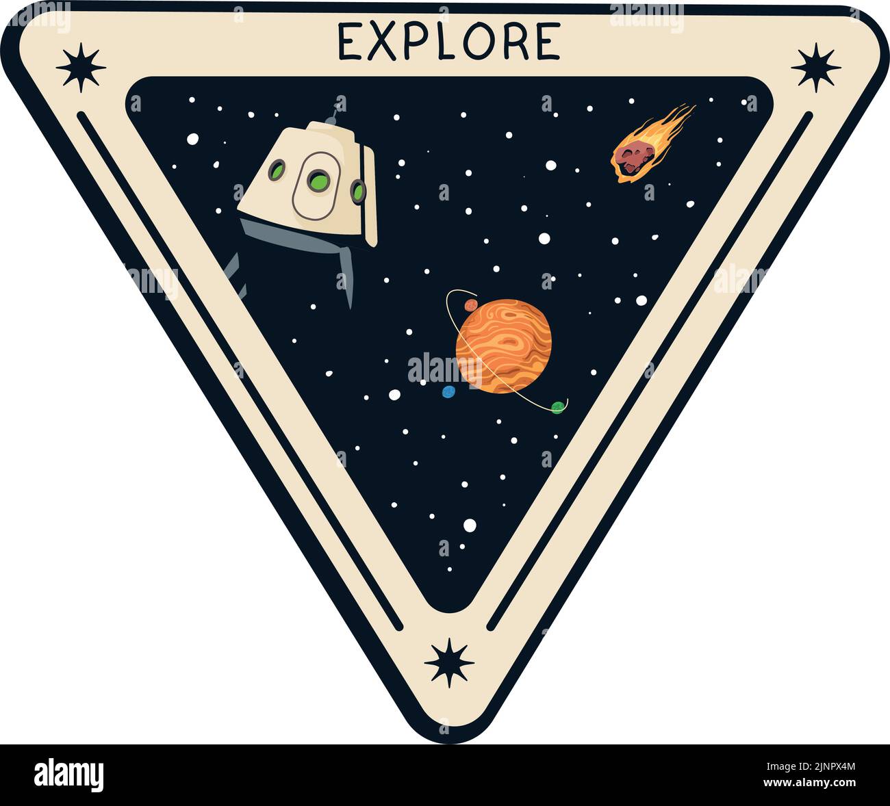 Orbiting capsule Stock Vector Images - Alamy