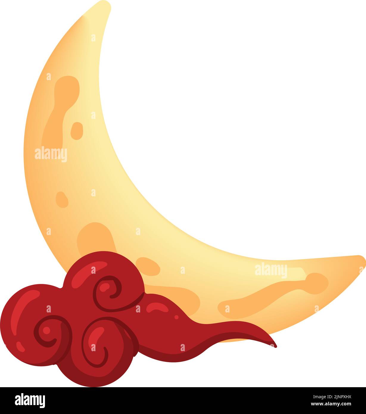 crescent moon and chinese cloud Stock Vector Image & Art - Alamy