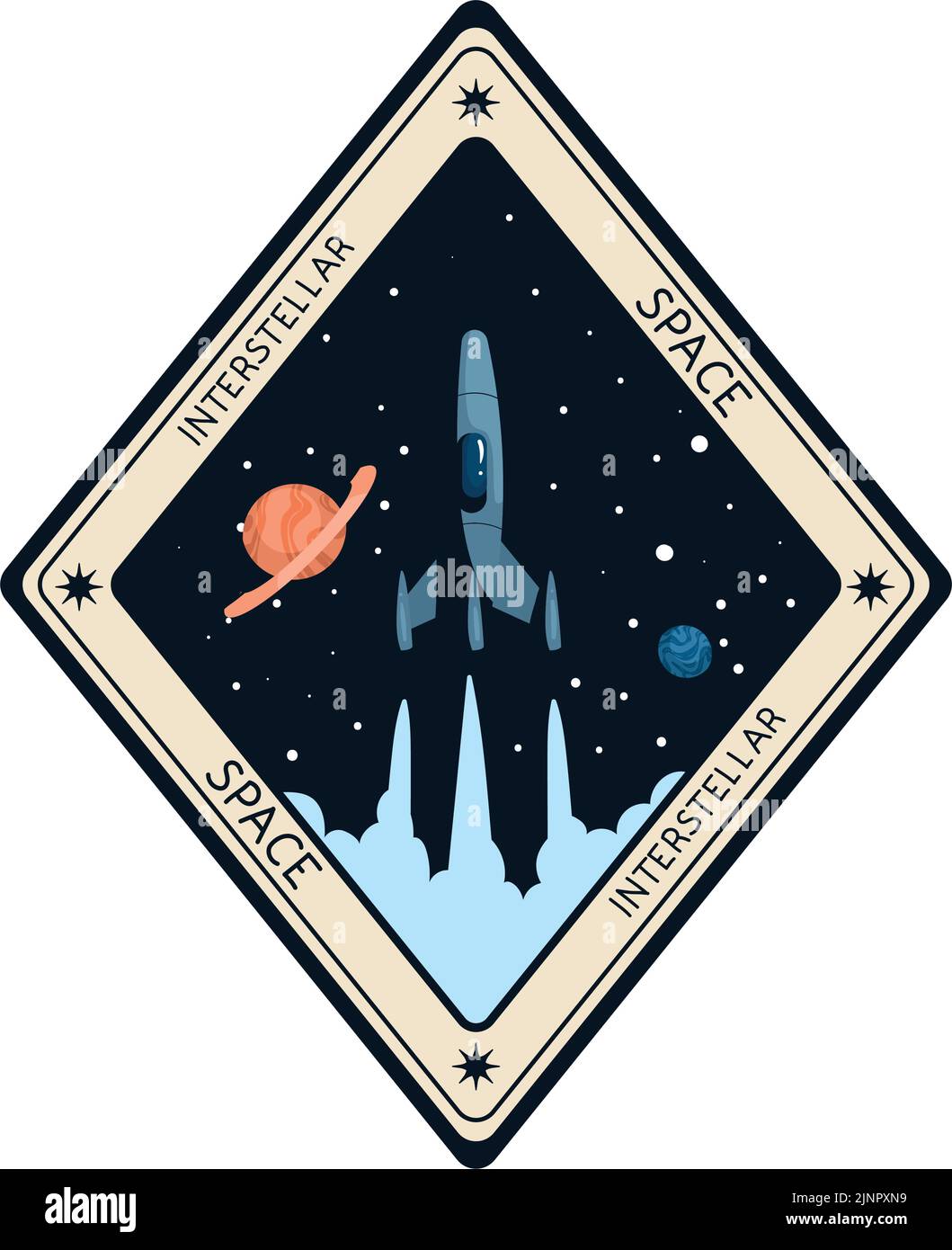 interstellar space outer sticker Stock Vector Image & Art - Alamy