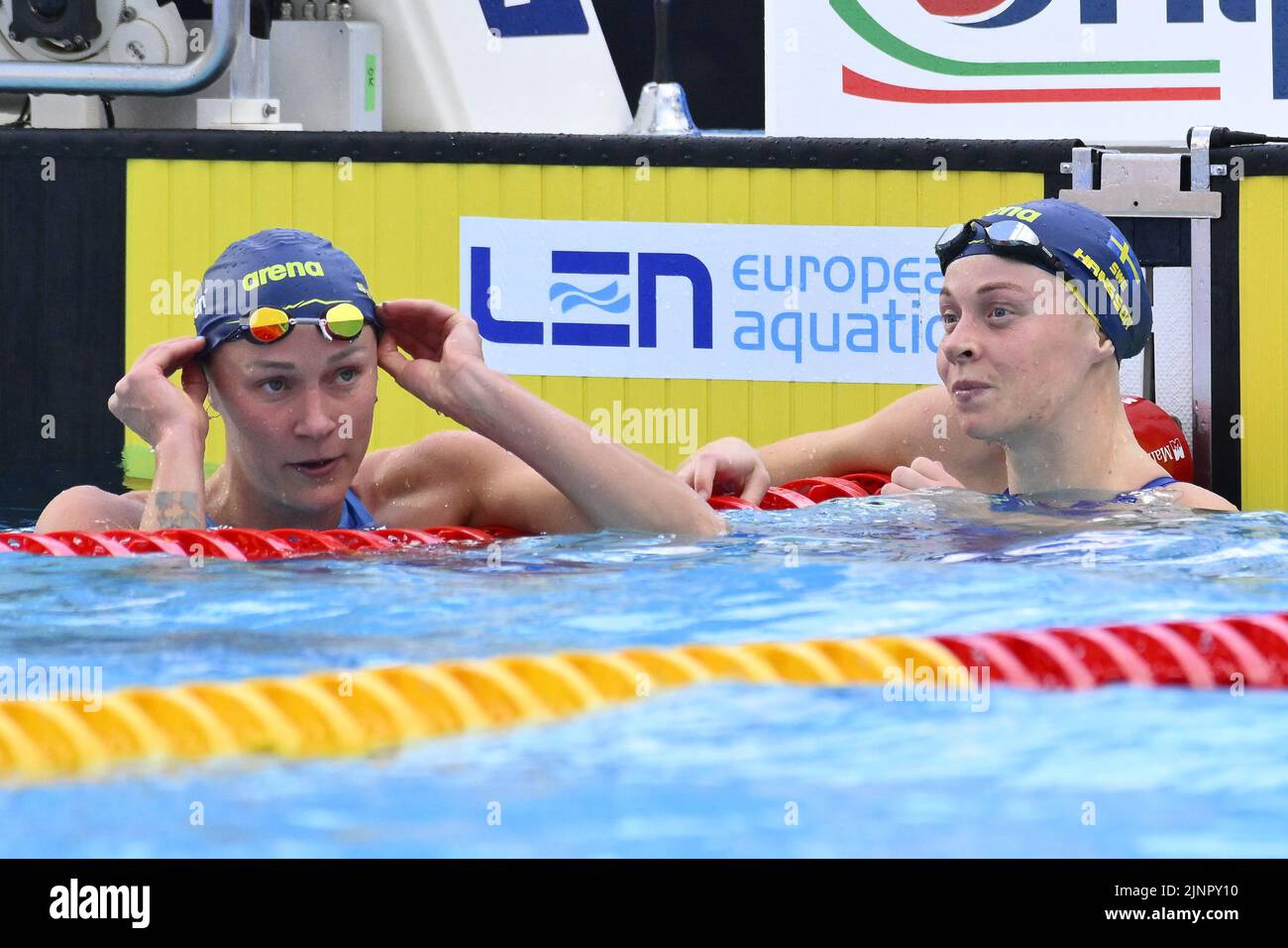 Rome, Italy. 12th Aug, 2022. SJOESTROEM Sarah (SWE) during the LEN ...