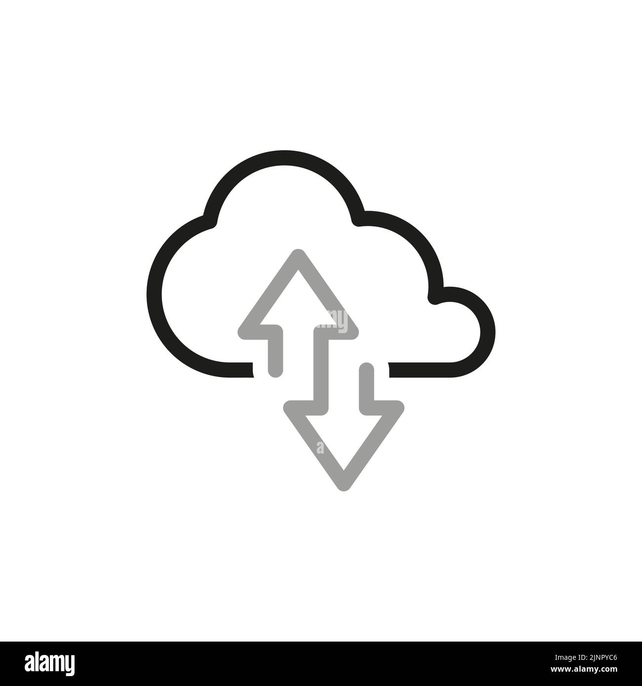 Big Data Analysis Thin Line Icon Data Processing Outline Pictograms