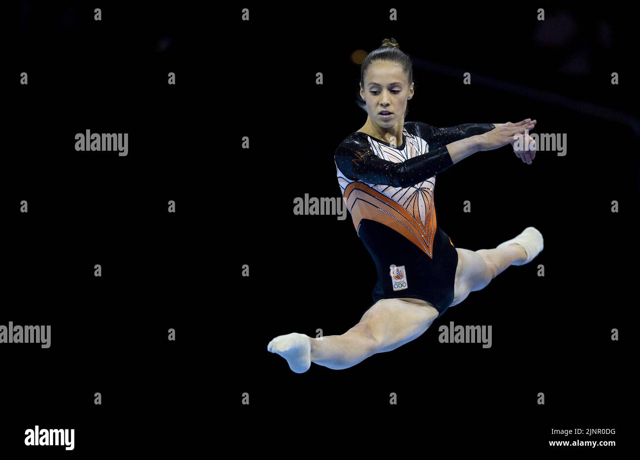 MUNCHEN - Naomi Visser in action during the gymnastics team final (f ...