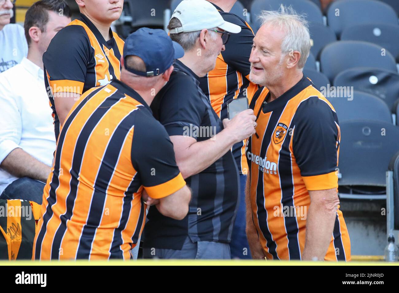 Hull City fans inside the MKM Stadium Stock Photo - Alamy