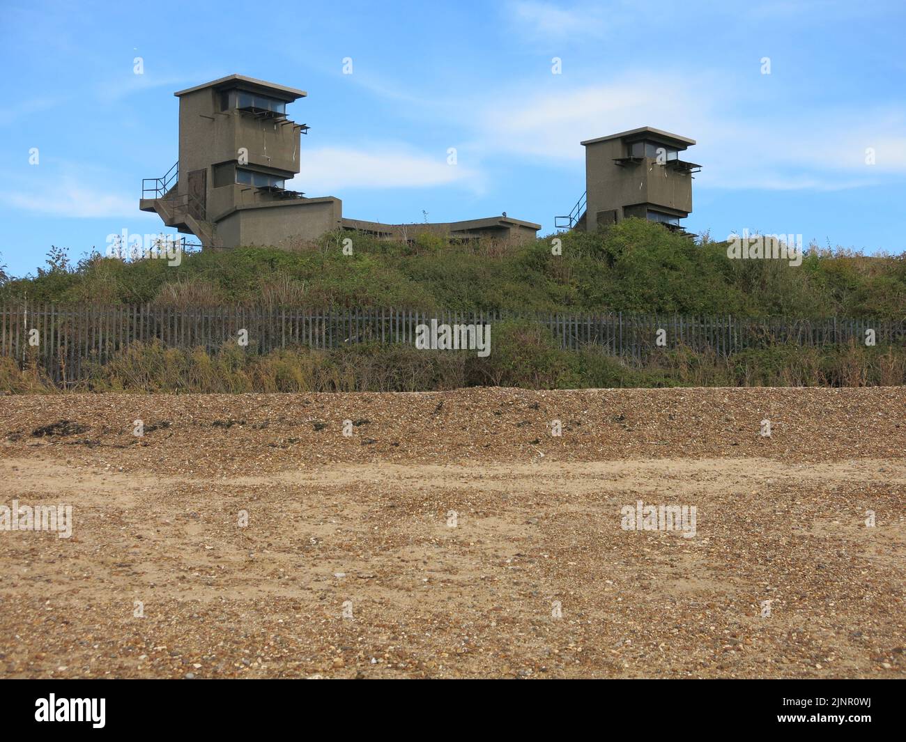 The two anti-aircraft batteries at Landguard Fort, part of Britain's ...