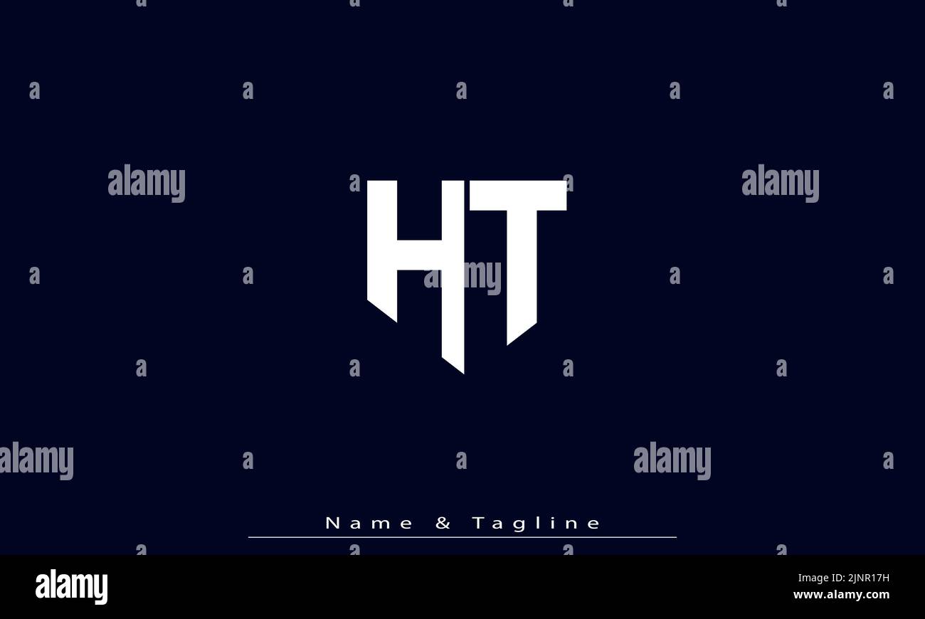 Alphabet letters Initials Monogram logo HT , TH Stock Vector Image & Art - Alamy