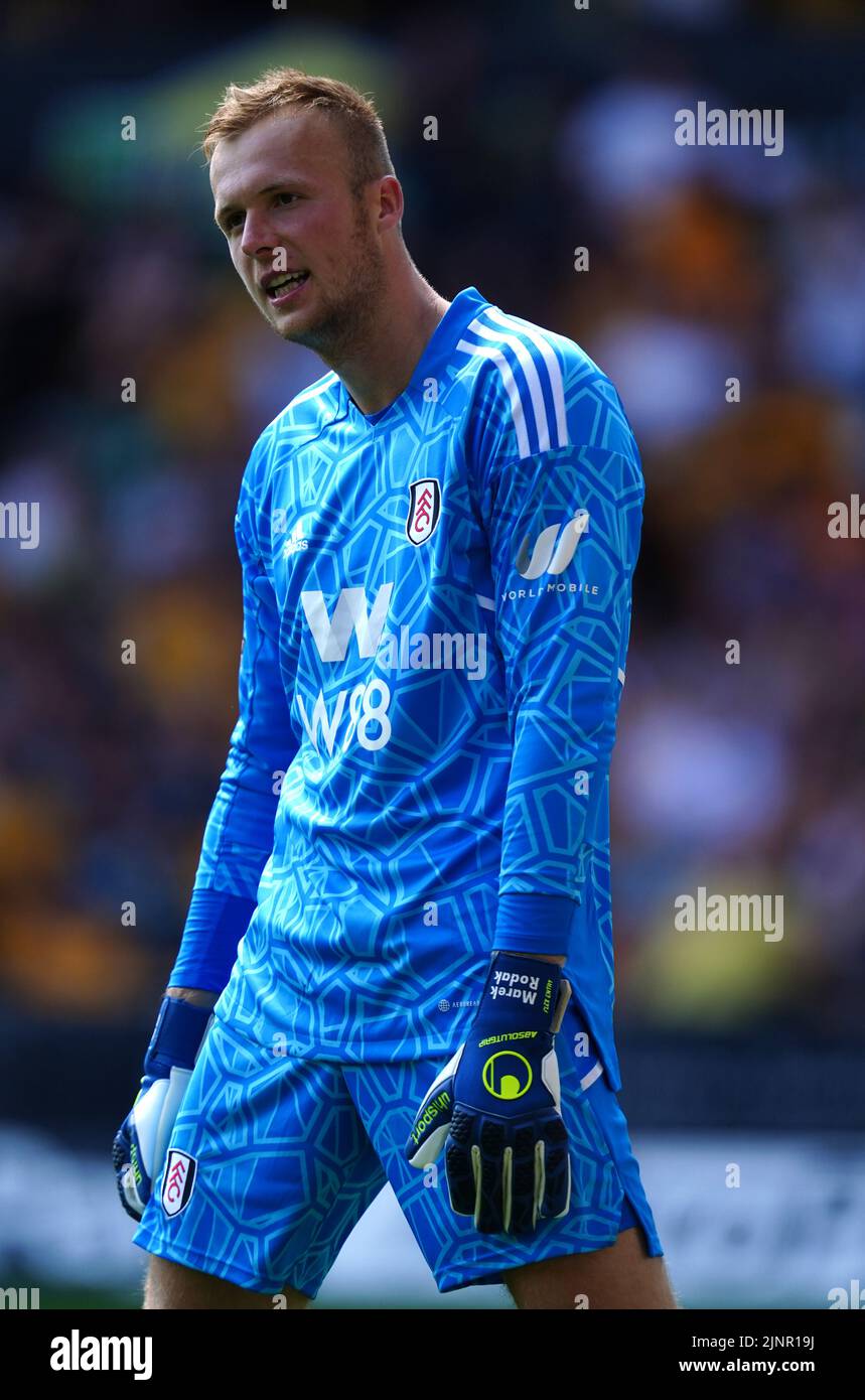Fulham goalkeeper Marek Rodak during the Premier League match at the ...