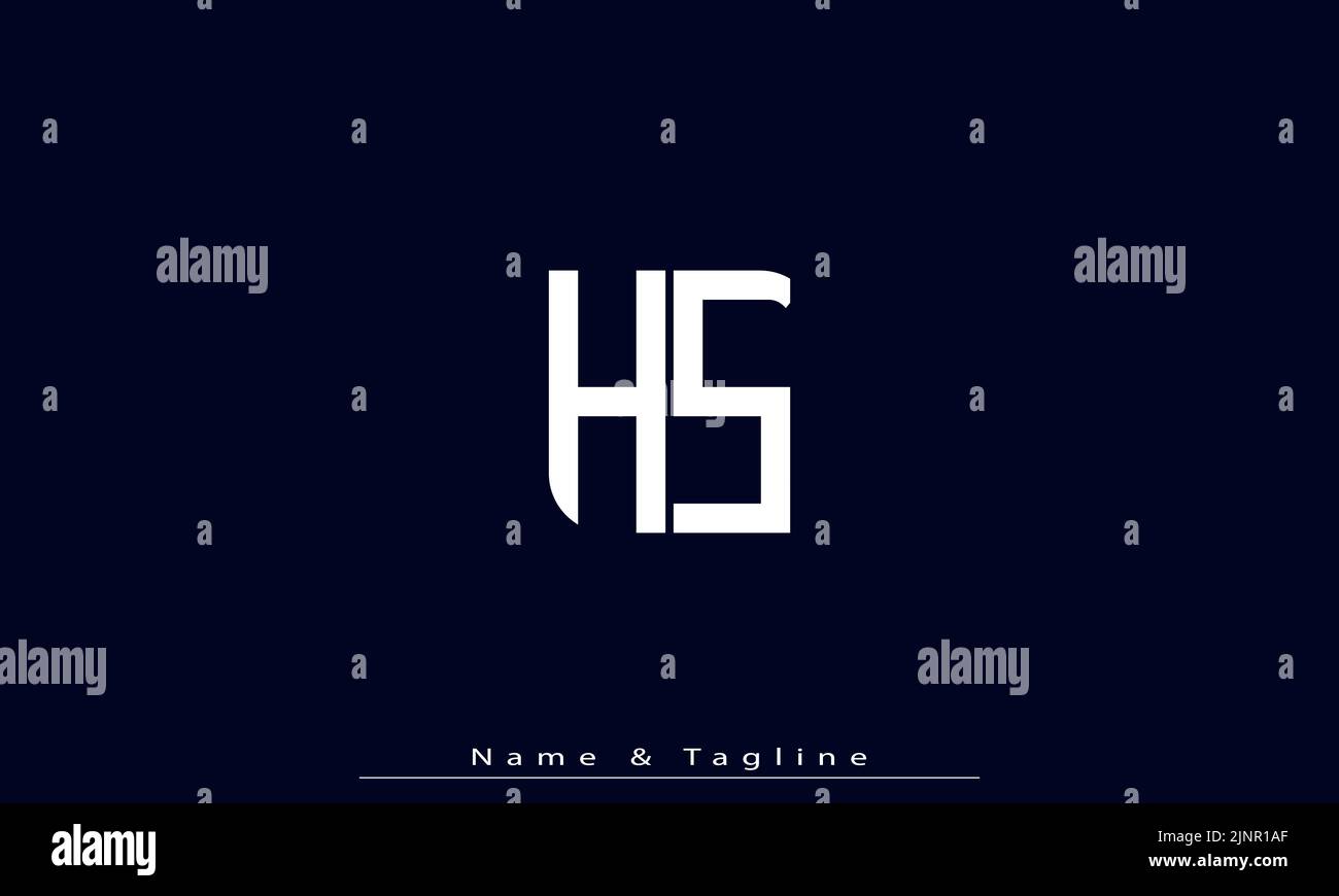 Letter hs logo hi-res stock photography and images - Alamy