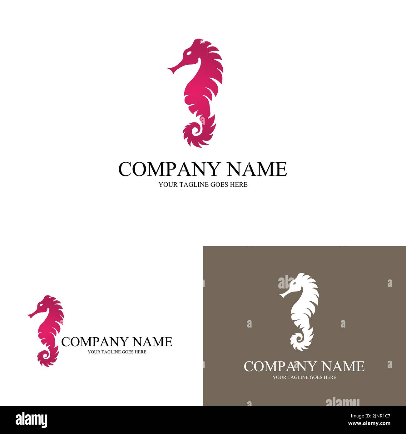 Sign with symbol seahorse Stock Vector Images - Alamy
