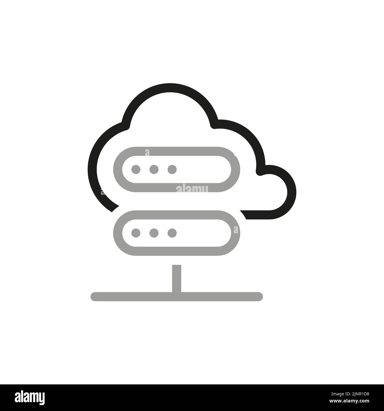 Big Data Analysis Thin Line Icon Data Processing Outline Pictograms