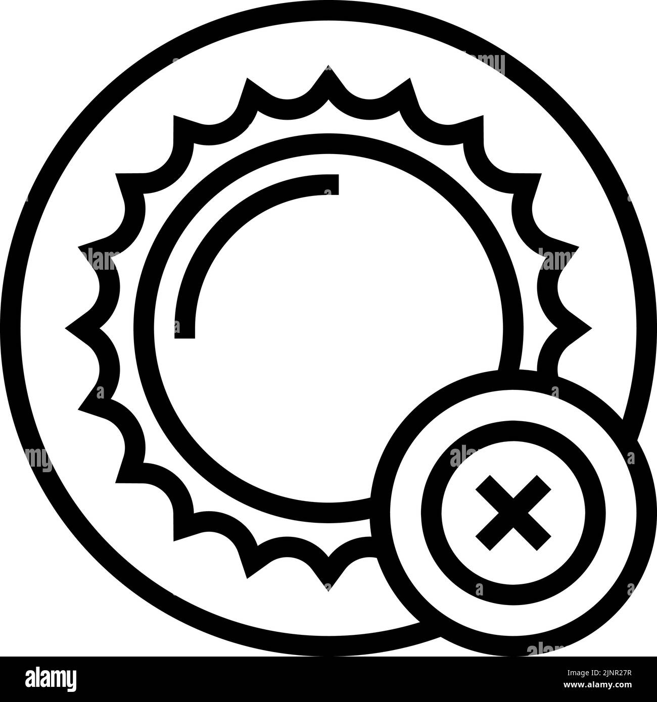 avoid sun line icon vector illustration Stock Vector Image & Art - Alamy