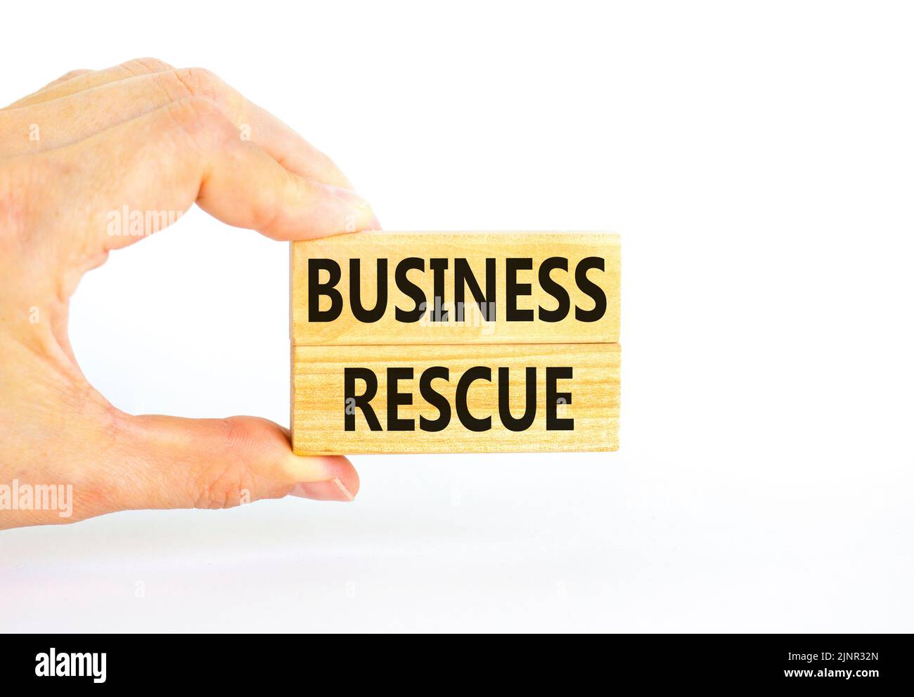 Business rescue symbol. Concept words Business rescue on wooden blocks ...