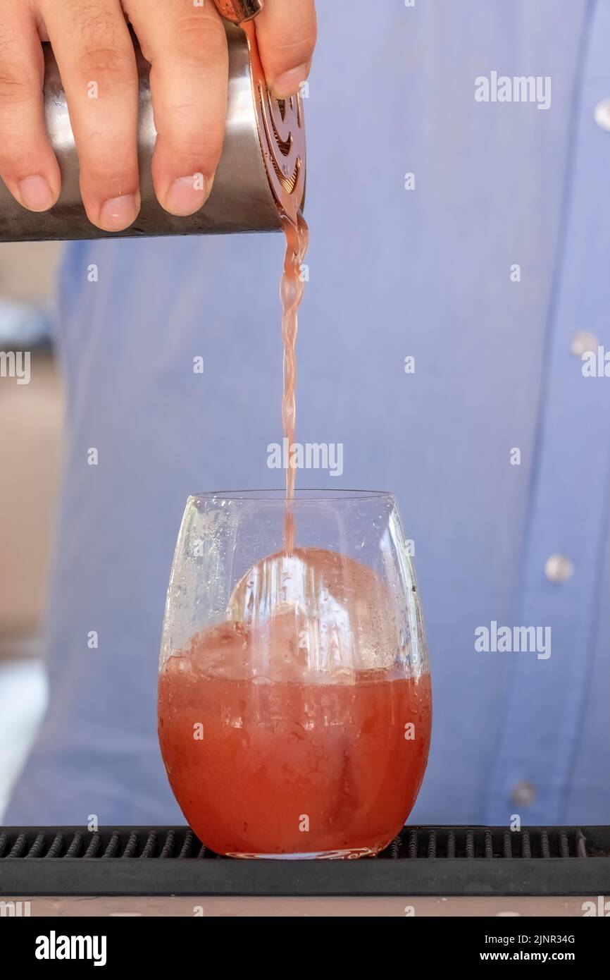 Bartender shaker hi-res stock photography and images - Alamy