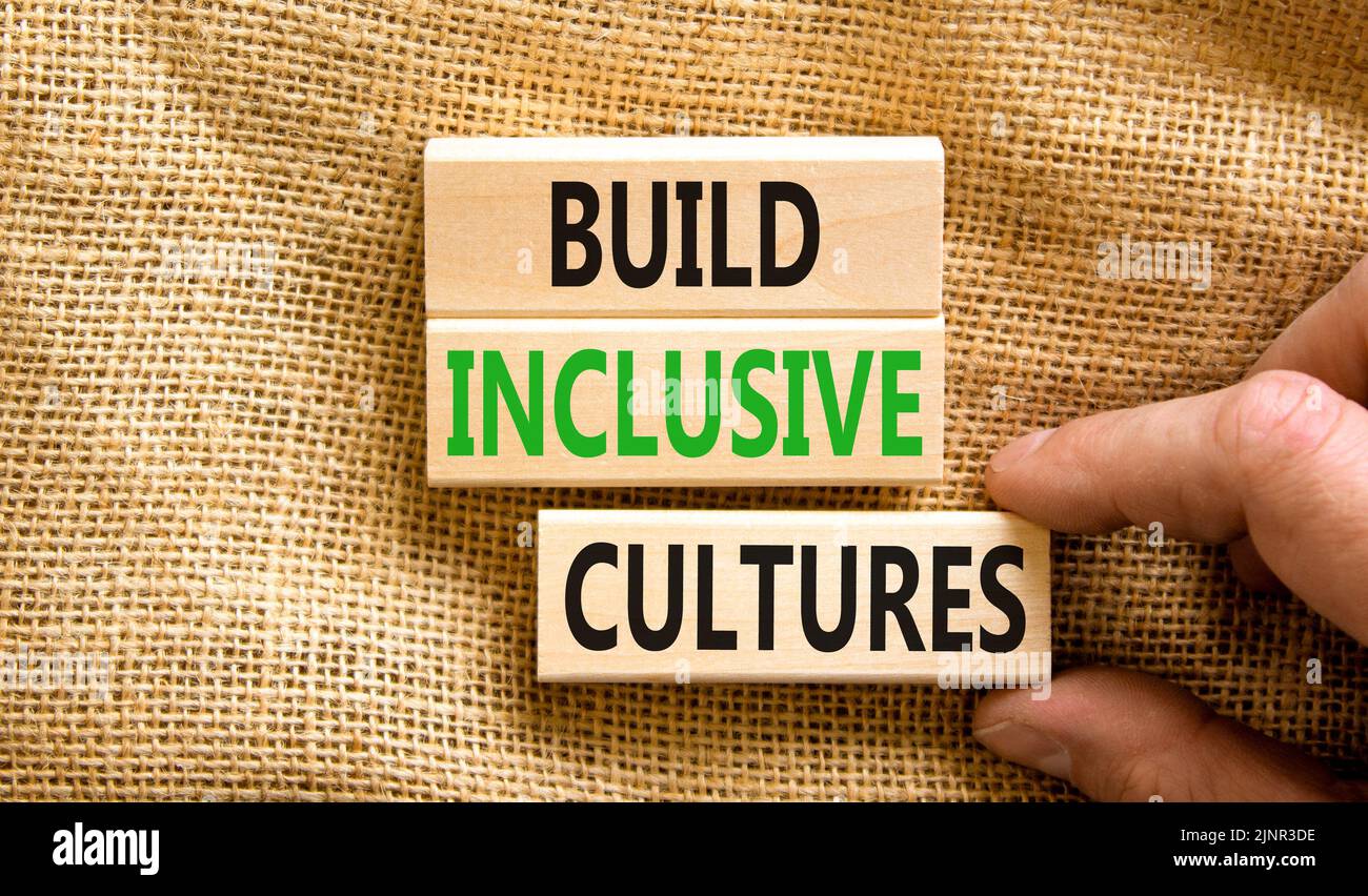 Build inclusive cultures symbol. Concept words Build inclusive cultures ...