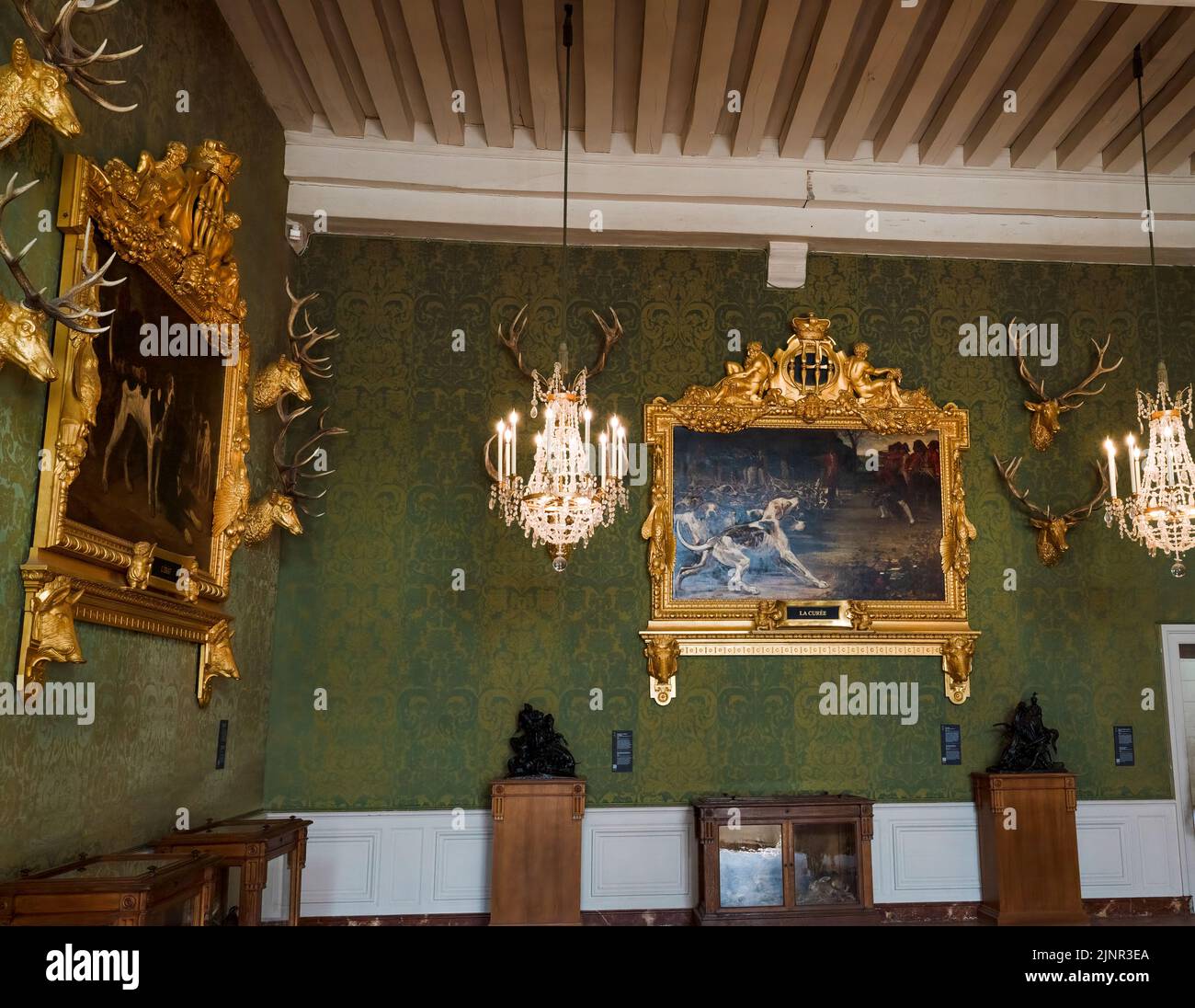 artwork inside Chateau de Chombard French Renaissance architecture ...