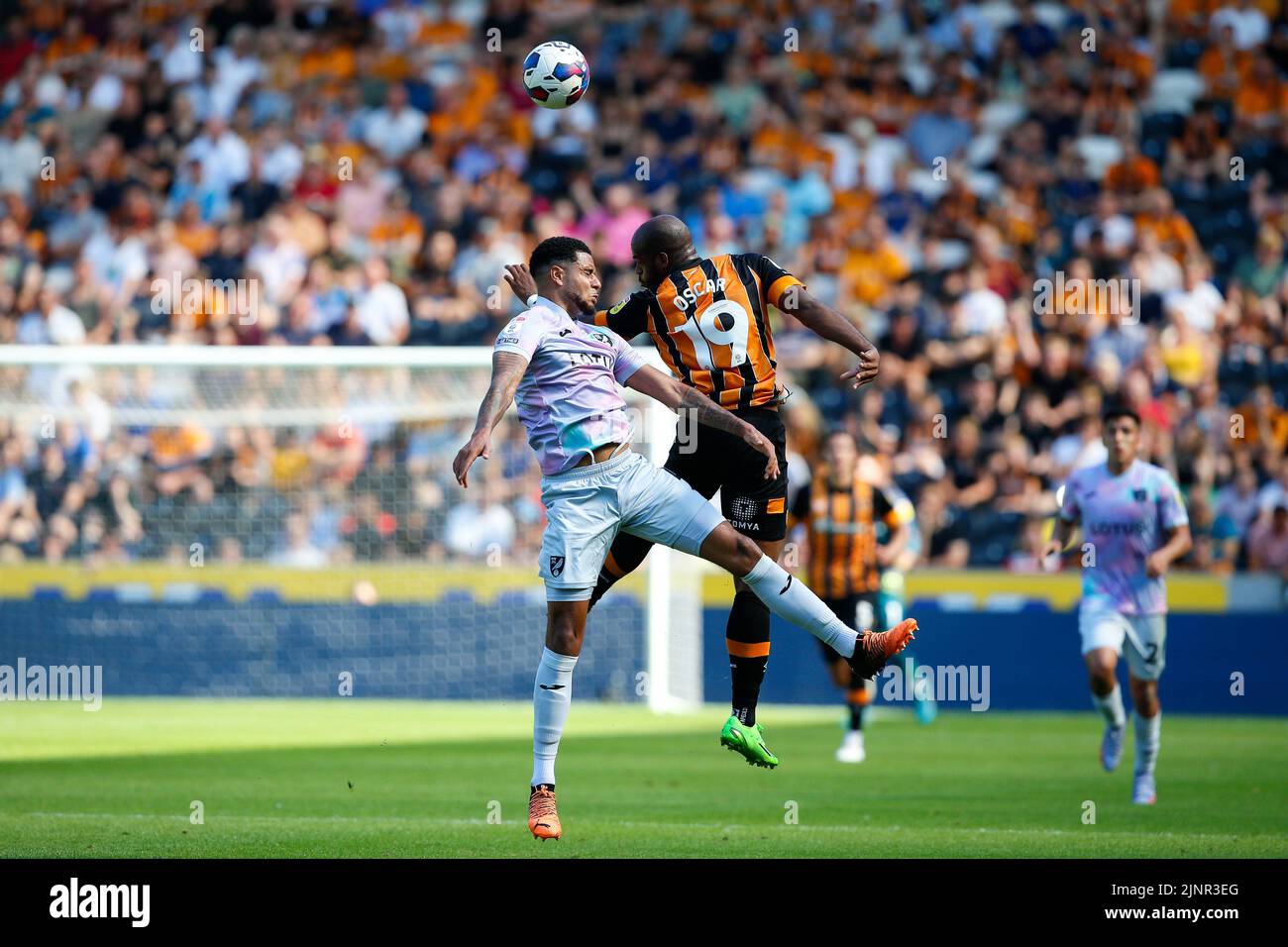 îscar Estupi–‡n #19 of Hull City and Andrew Omobamidele #4 of Norwich ... îscar Estupi–‡n #19 of Hull City and Andrew Omobamidele #4 of Norwich ...