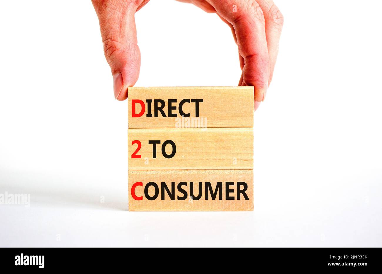 D2C direct to consumer symbol. Concept words D2C direct to consumer on ...