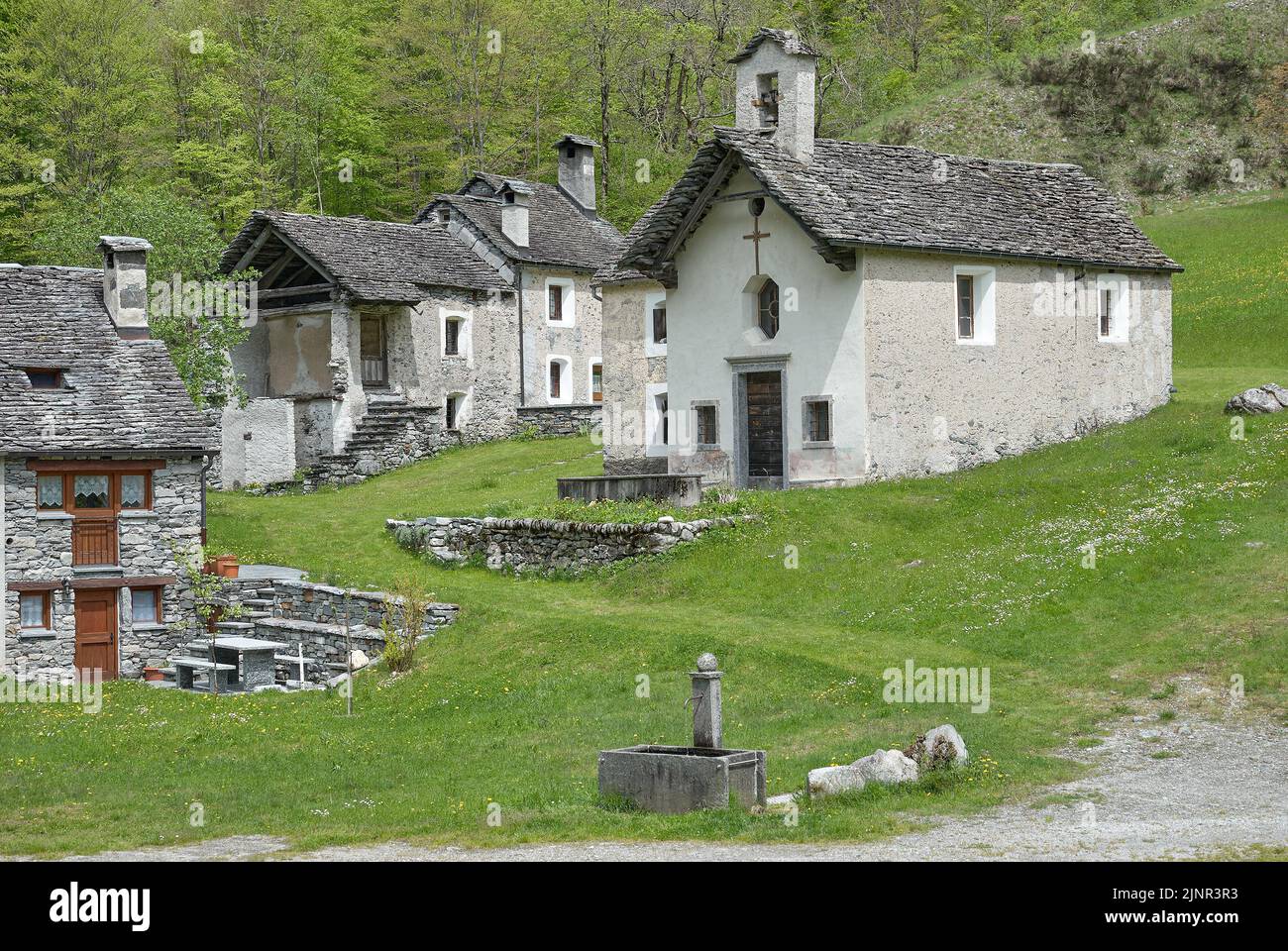 traditional Village of Faedo in Val Bavona,Ticino Canton,Switzerland ...