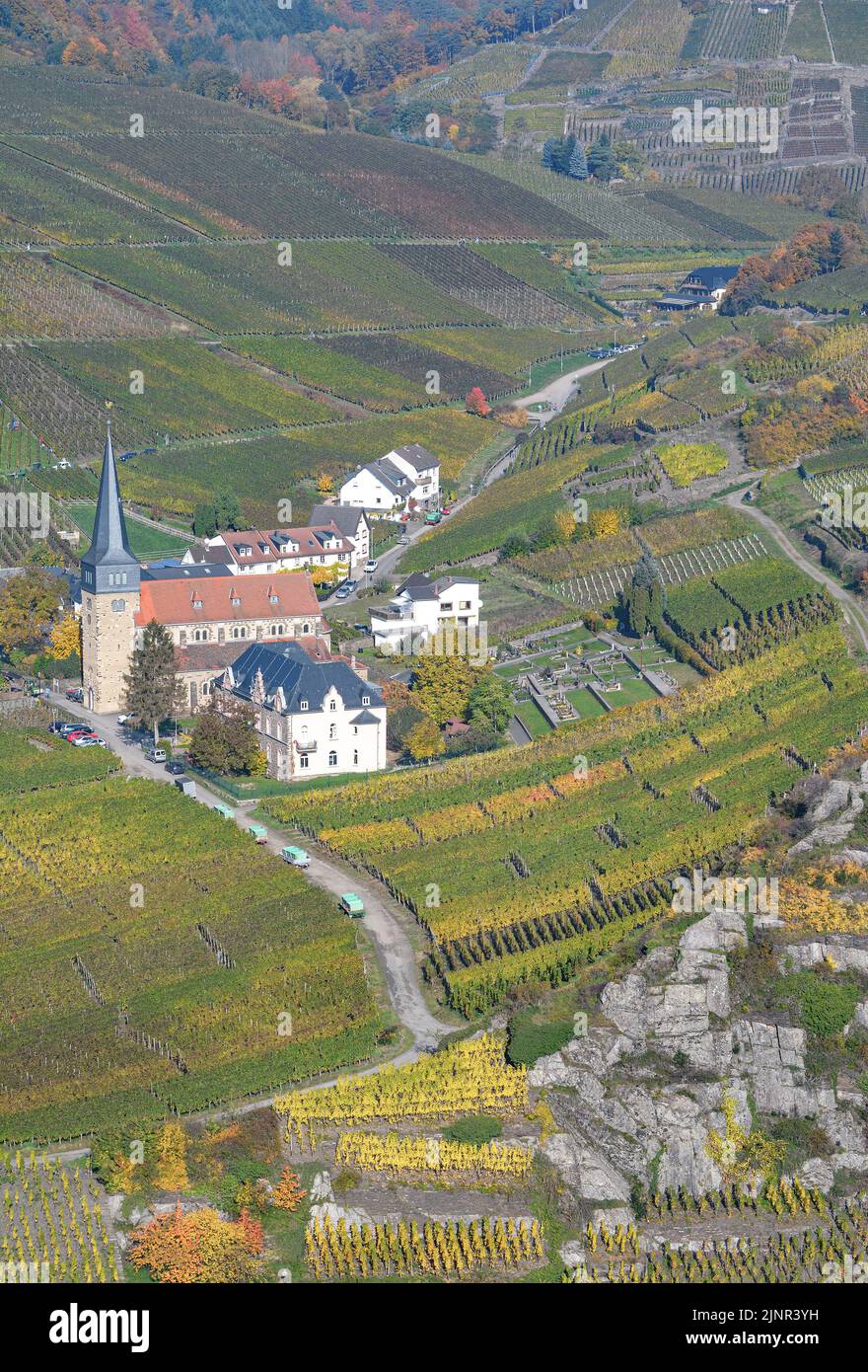 Vineyard Landscape in Ahrtal,Rhineland-Palatinate,Germany Stock Photo ...
