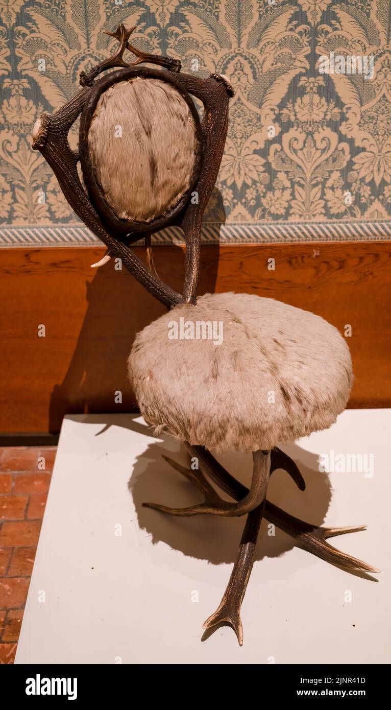 artwork inside Chateau de Chombard French Renaissance architecture ...