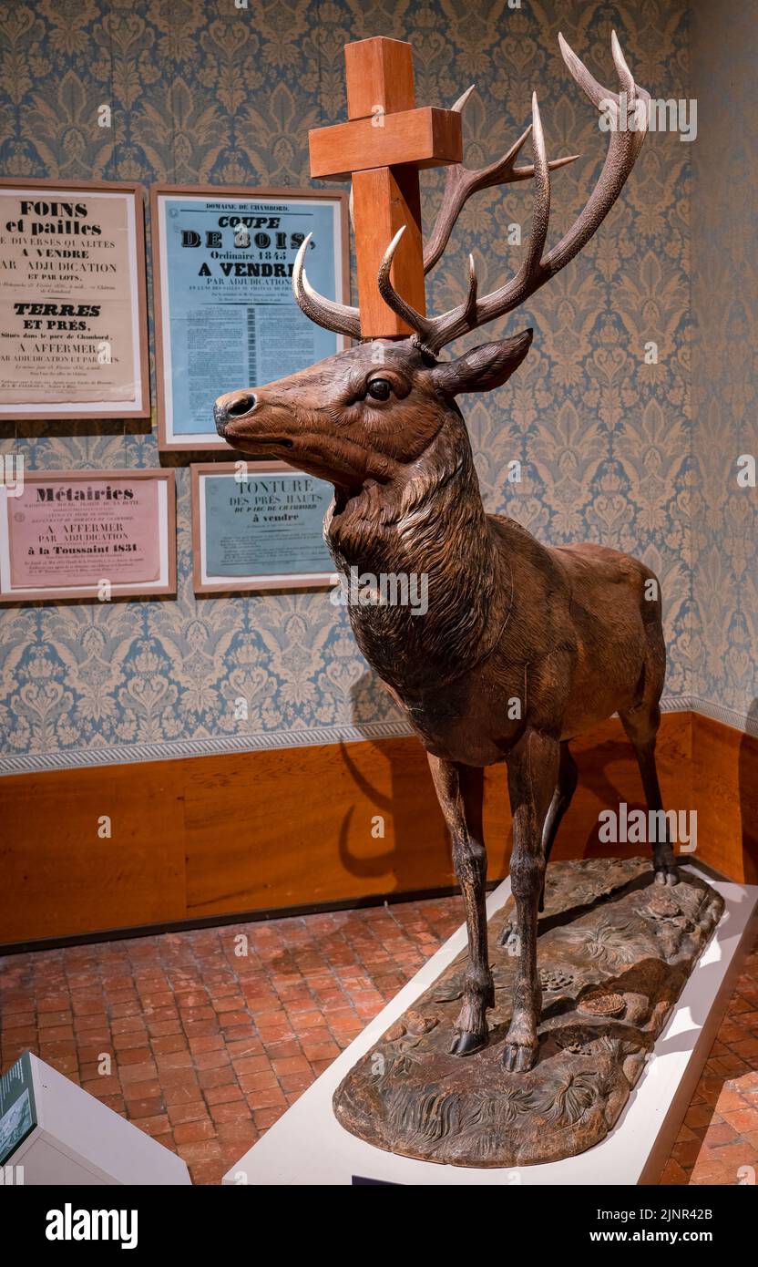 artwork inside Chateau de Chombard French Renaissance architecture ...