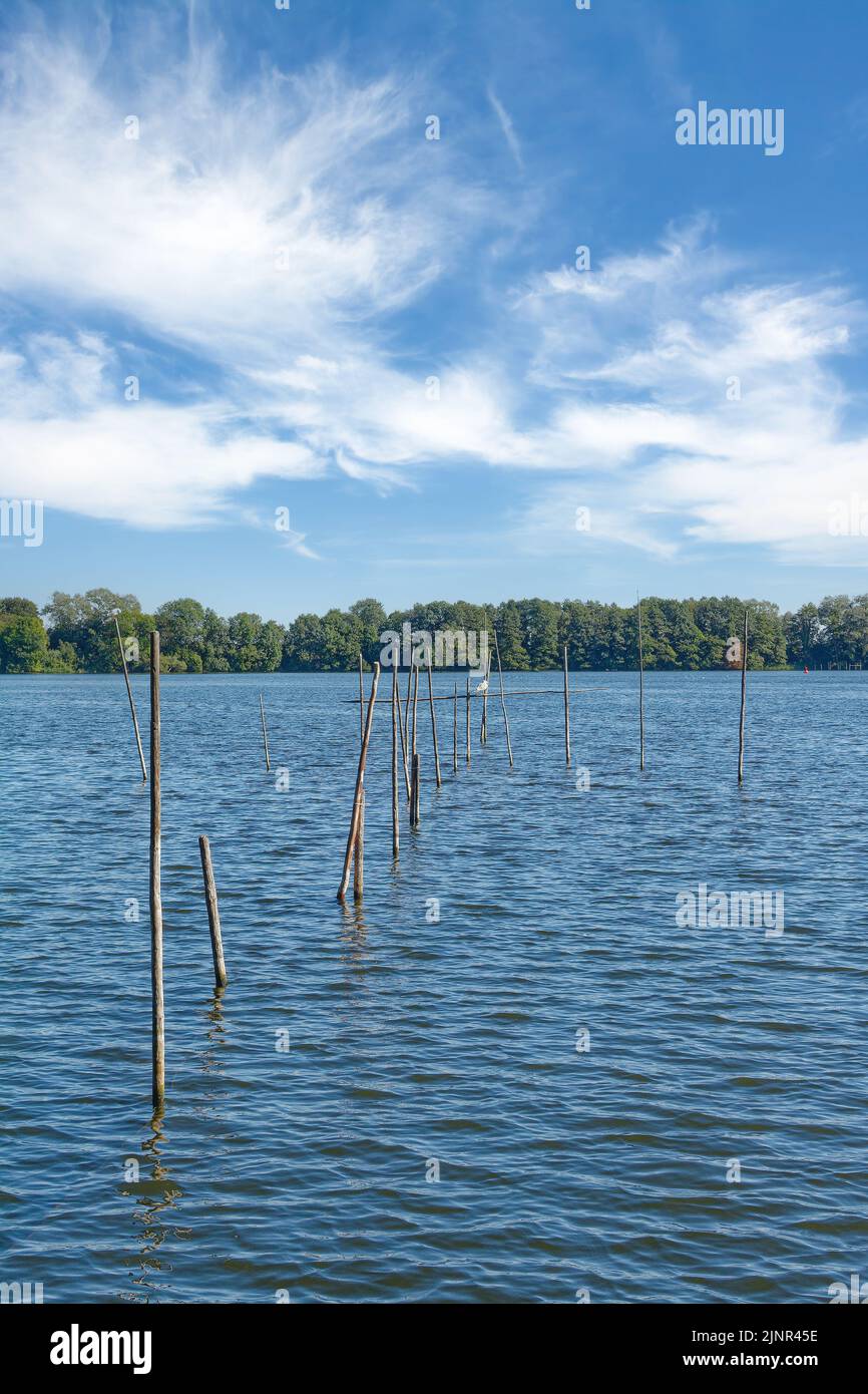 Fish Traps at Lake Mueritz in Mueritz National Park,Mecklenburg ...