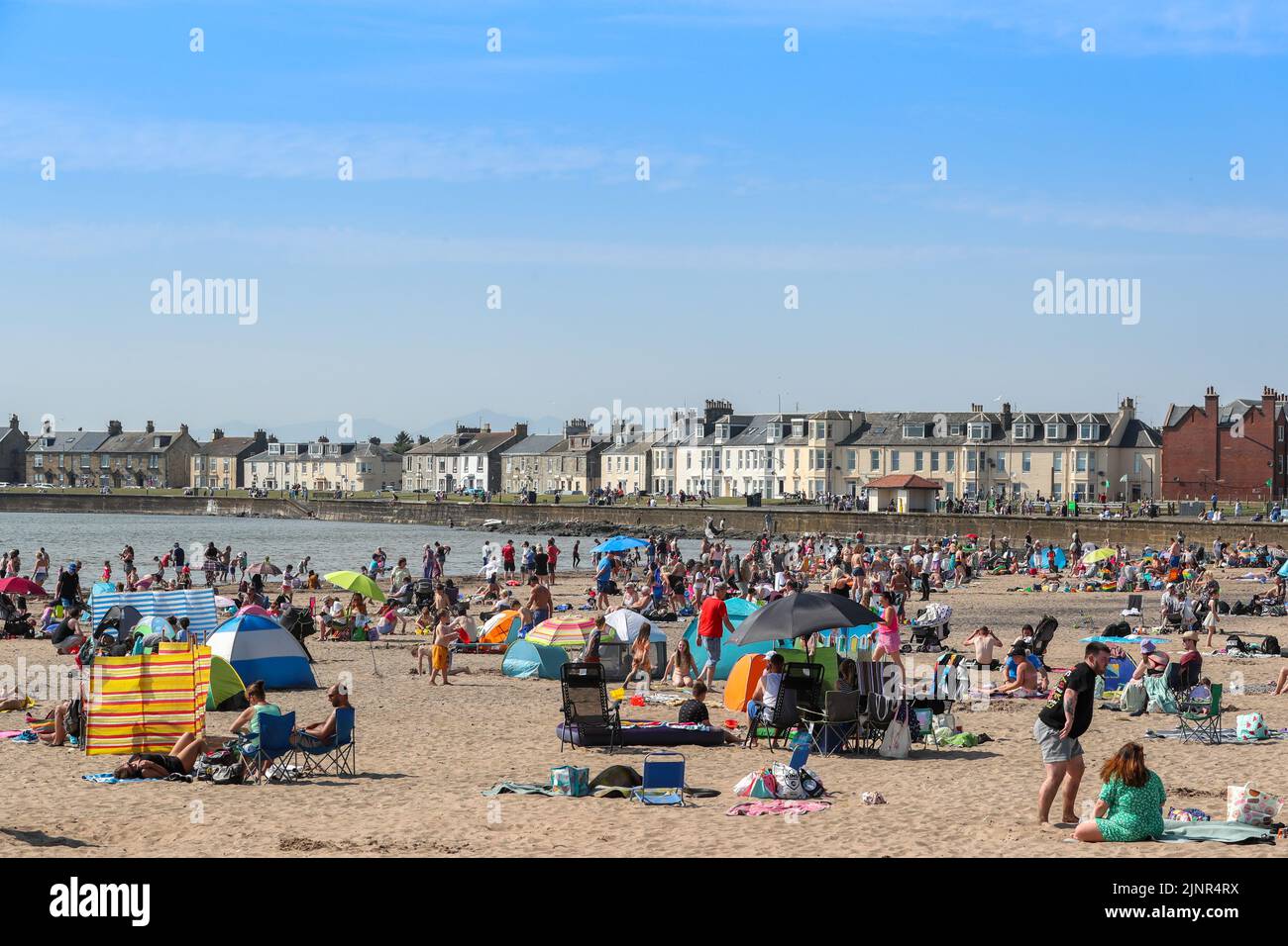 Troon, UK. 13th Aug, 2022. As temperatures rise and some parts of the ...