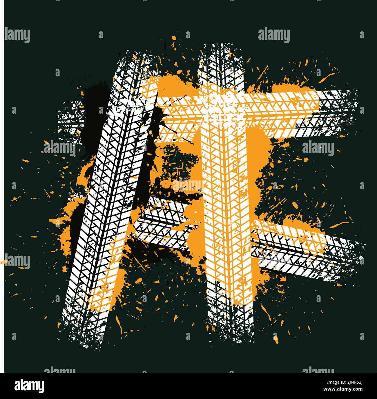 simple cool vehicle tire tracks abstract background Stock Vector Image ...