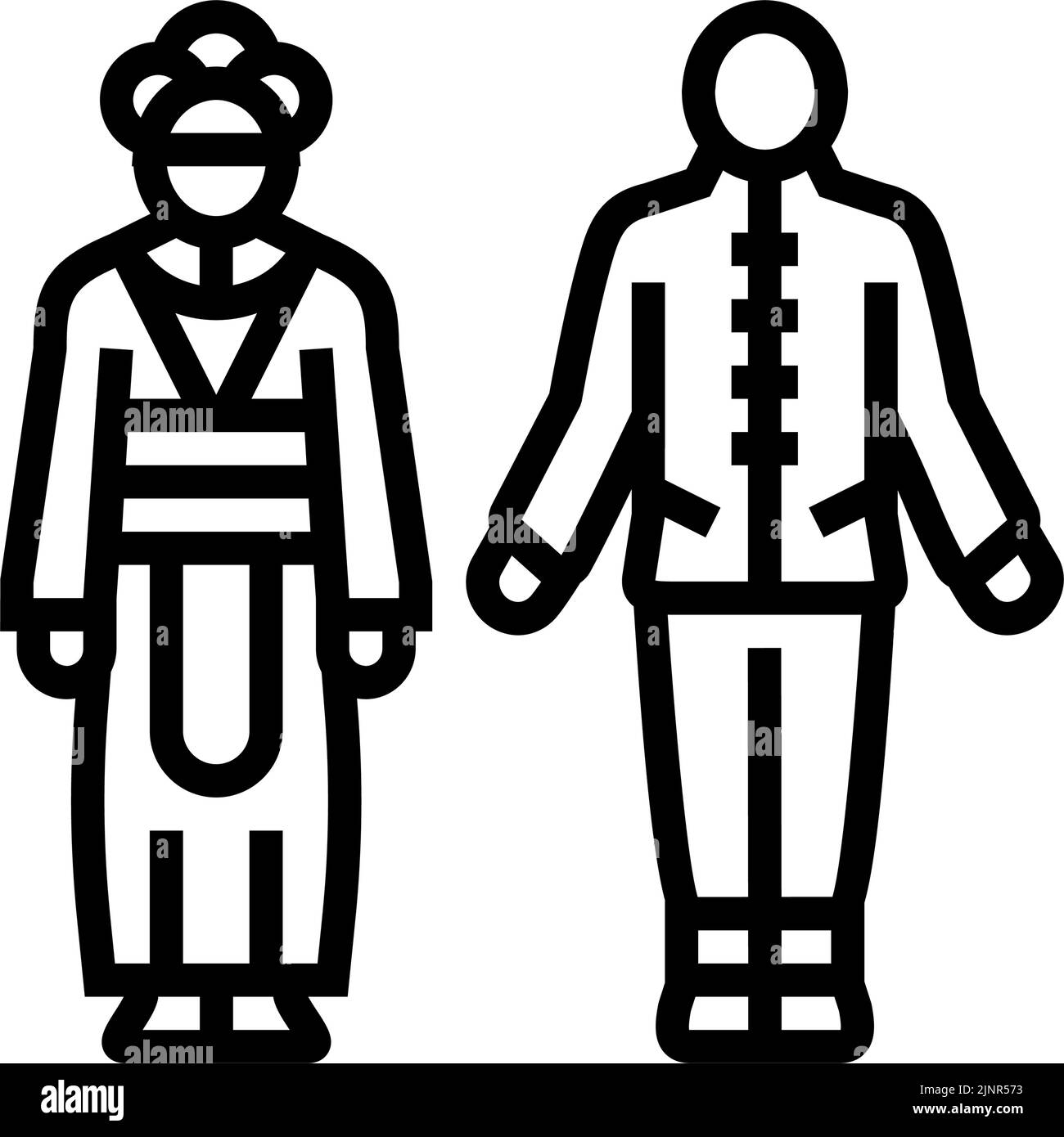 china national clothes line icon vector illustration Stock Vector Image ...
