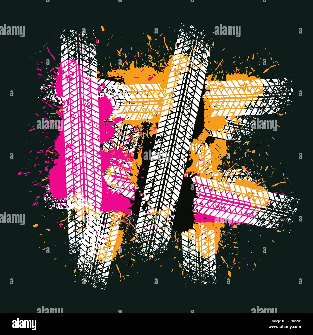 simple cool vehicle tire tracks abstract background Stock Vector Image ...