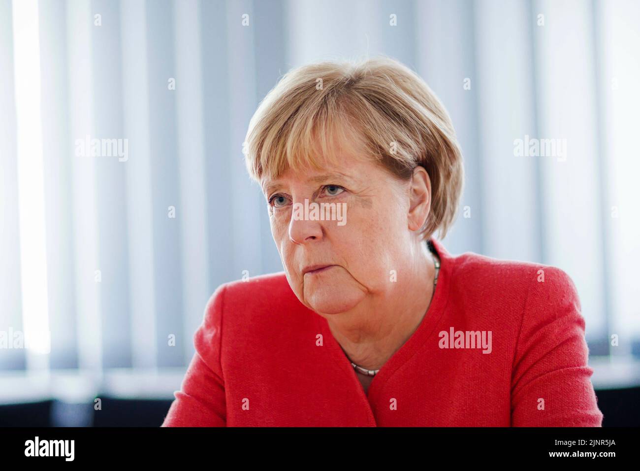 Former Chancellor Angela Merkel, recorded during an interview. Berlin ...